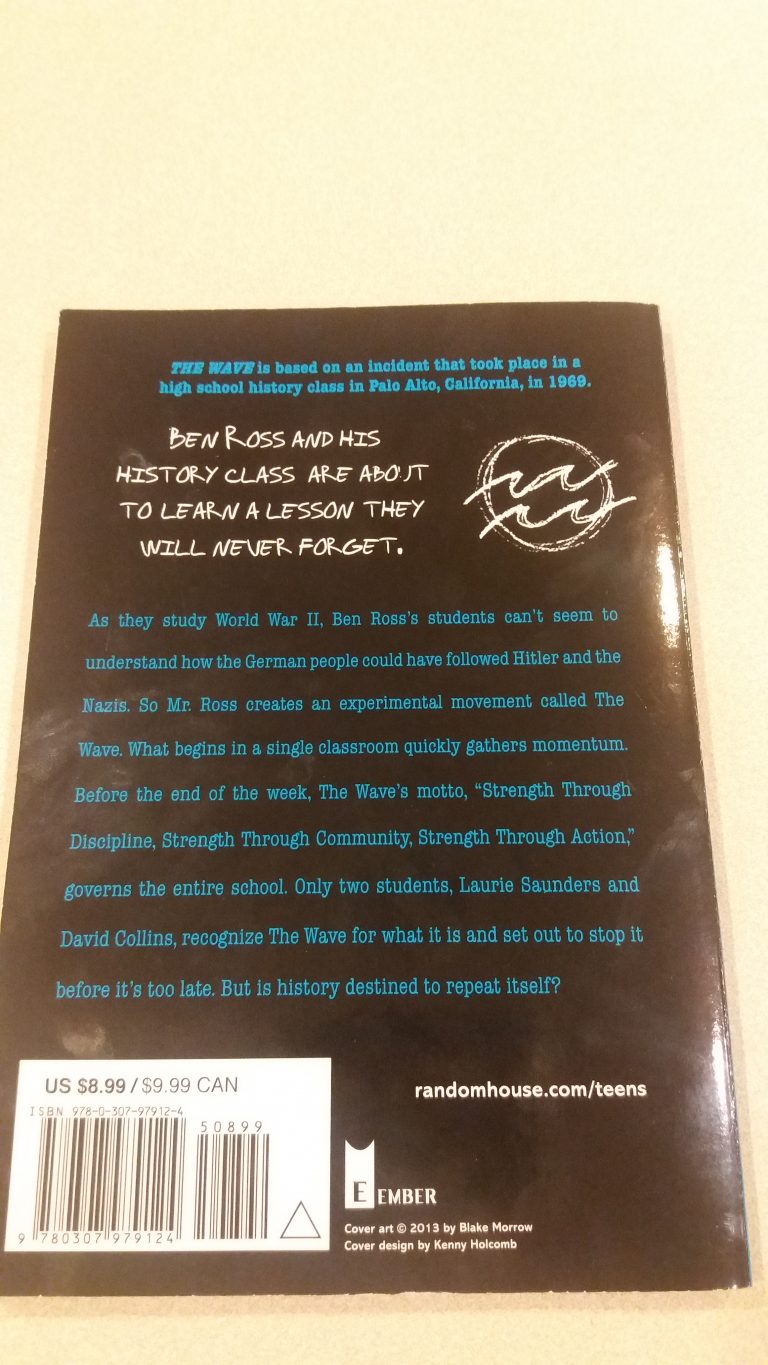 The Wave by Todd Strasser - MonkeeBooks.com | Homeschoolers Helping ...